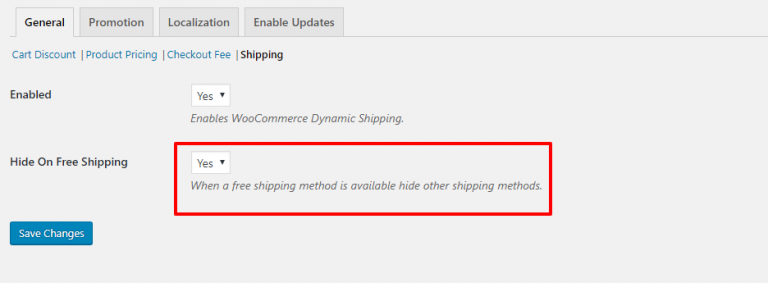 WooCommerce Free Shipping Based On Cart Subtotal - Asana Plugins