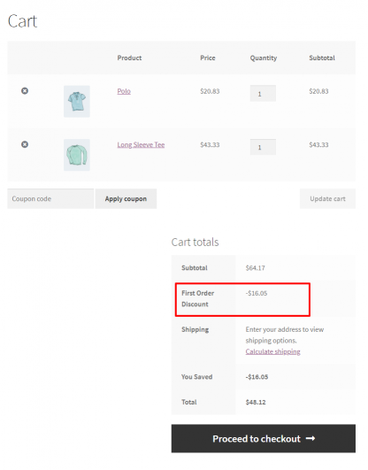 How to Give First Order Discount in WooCommerce