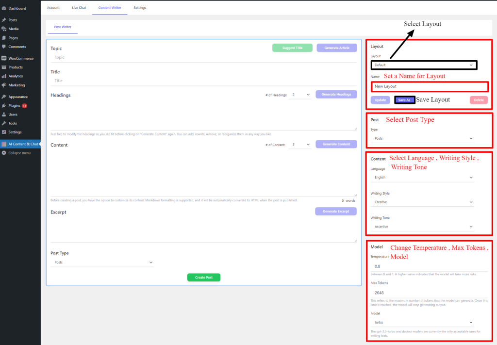 WordPress AI Content Writing with ChatGPT - Asana Plugins